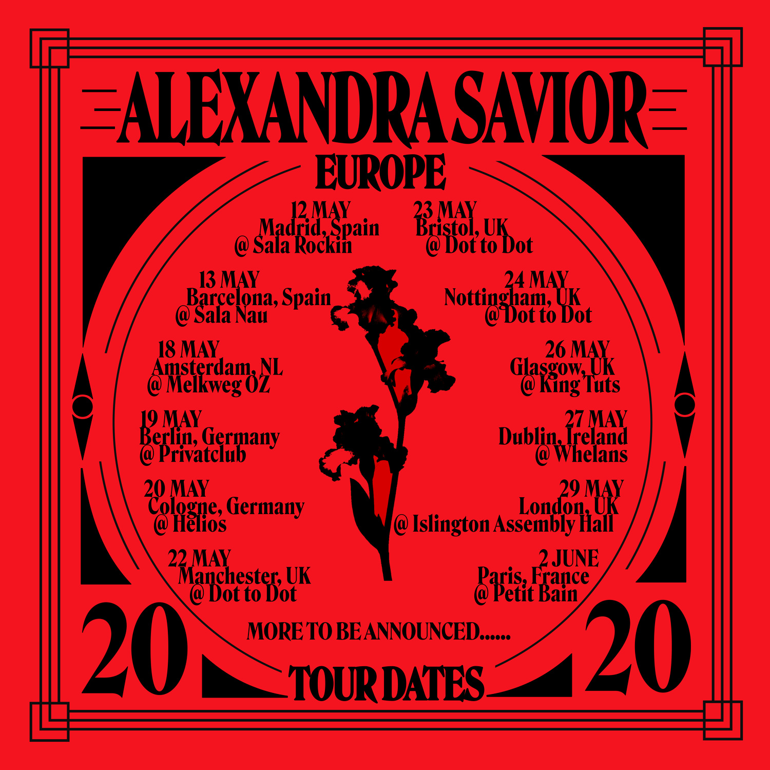 ALEXANDRA SAVIOR TOUR POSTER - ELIZA N WEBER