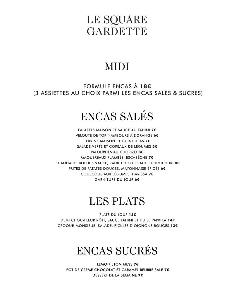 12H - Square Gardette