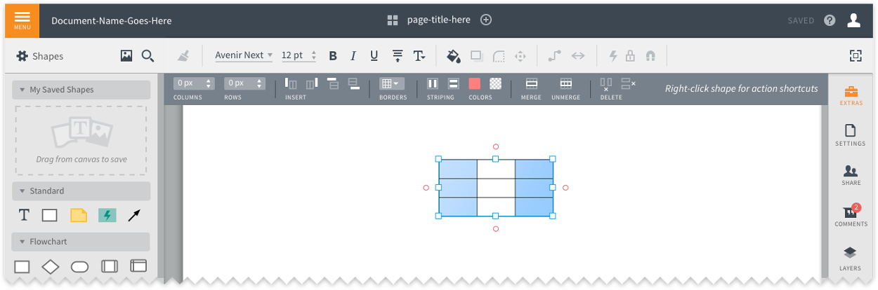 Contextual Toolbar for Lucidchart - on•et•um