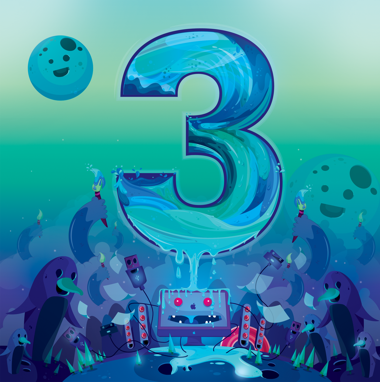 THREE THE MAGIC NUMBER - Mark Dalzell