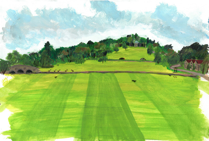 Observational drawing - Landscape / Architecture - Farah Iqbal Illustration