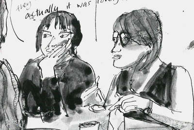 Observational drawing - People - Farah Iqbal Illustration