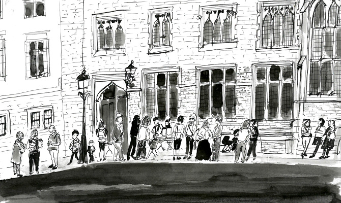 Observational drawing - People - Farah Iqbal Illustration