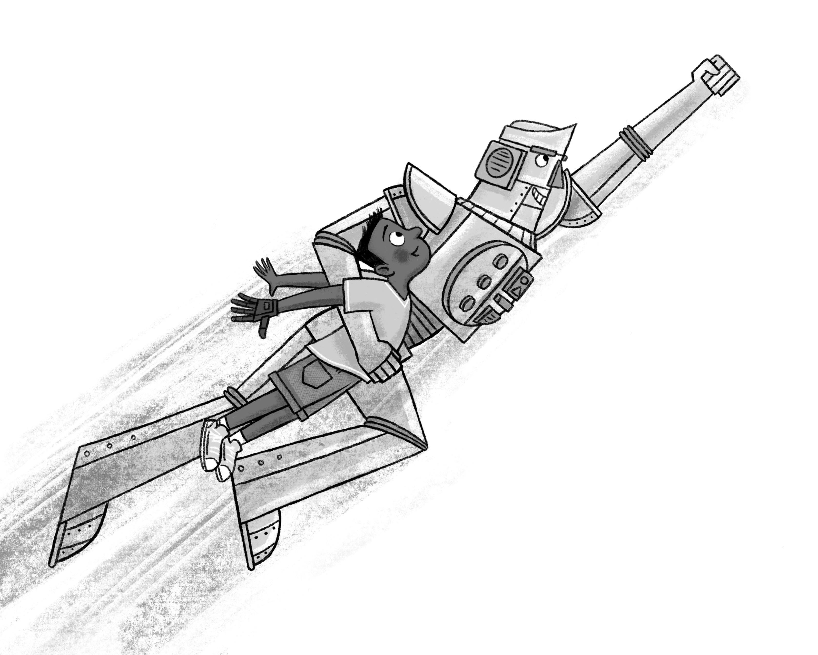 Runaway Robot - Steven Lenton Illustration