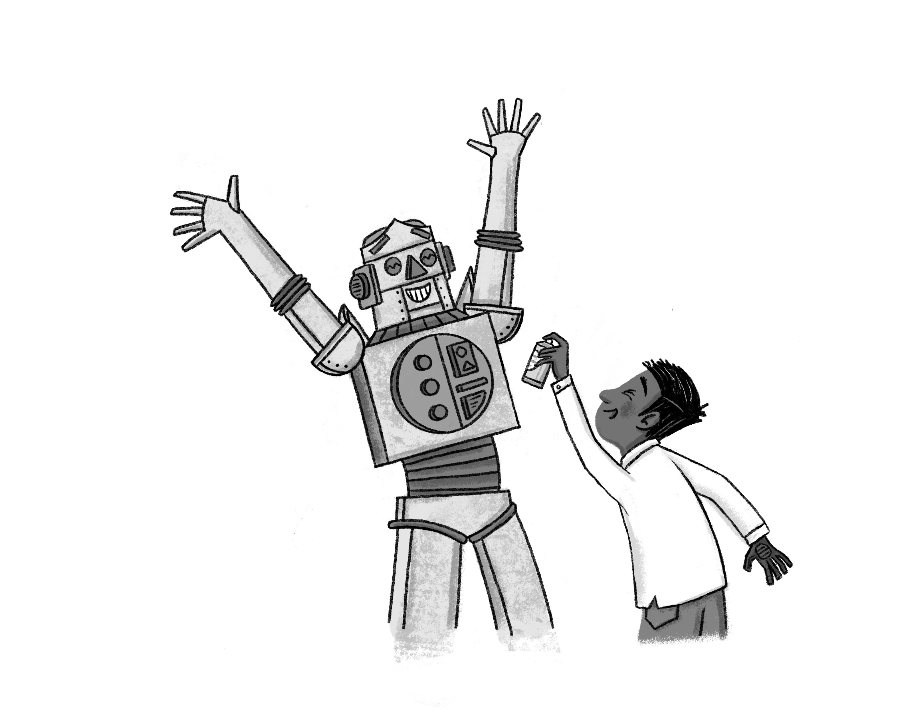 Runaway Robot - Steven Lenton Illustration