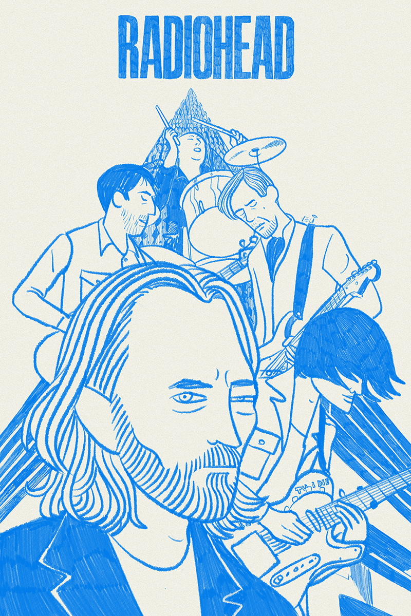 Radiohead, poster - Veronica Veci Carratello