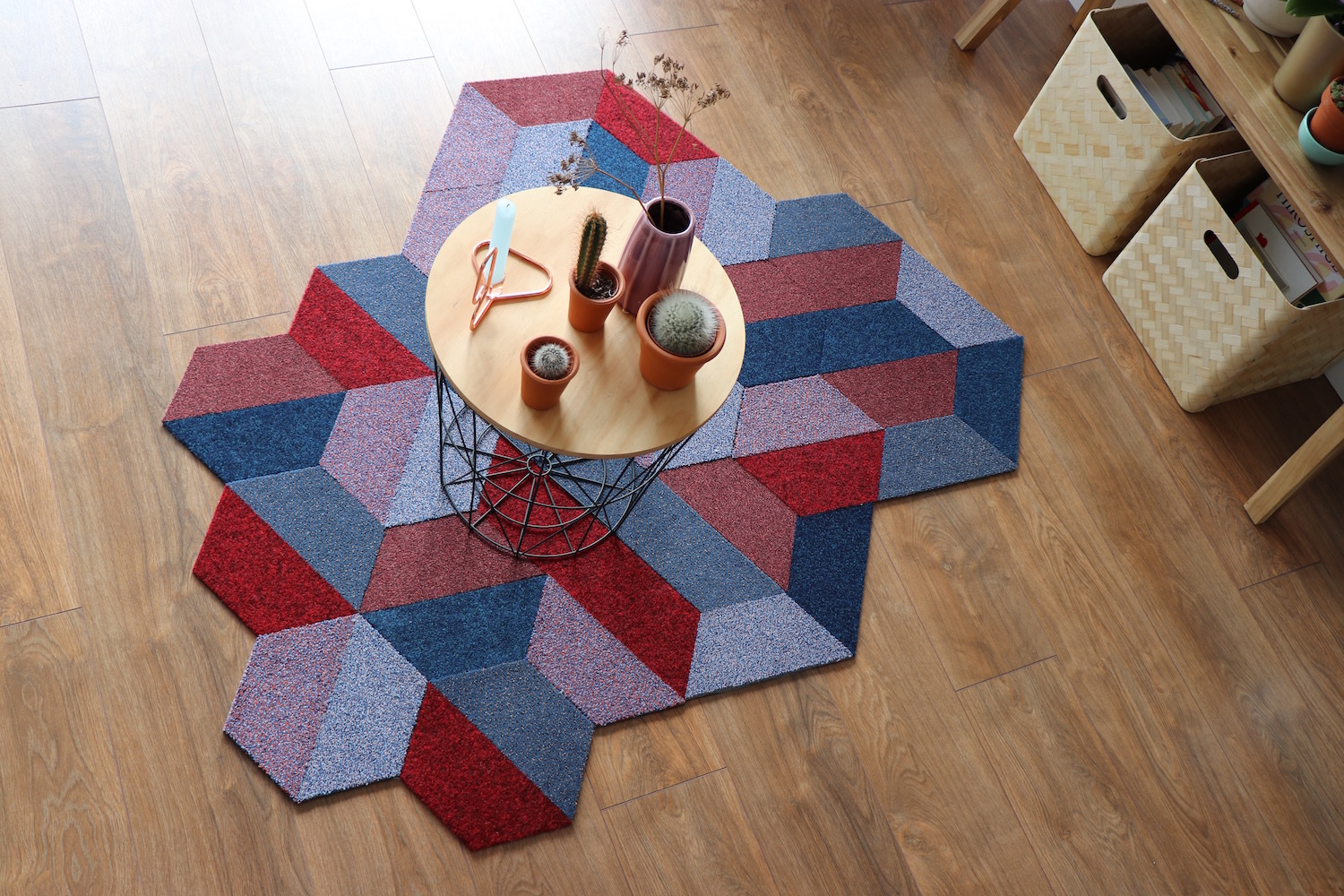 DIY Modular Isometric Rug - JoopBource