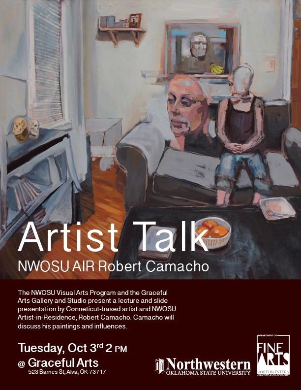 Robert Camacho, Sept 2017 - NWOSU Artist-in-Residence Program