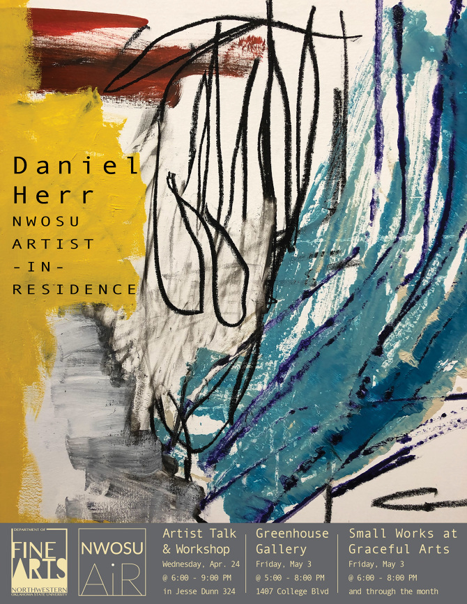 Daniel Herr, April 2019 - NWOSU Artist-in-Residence Program