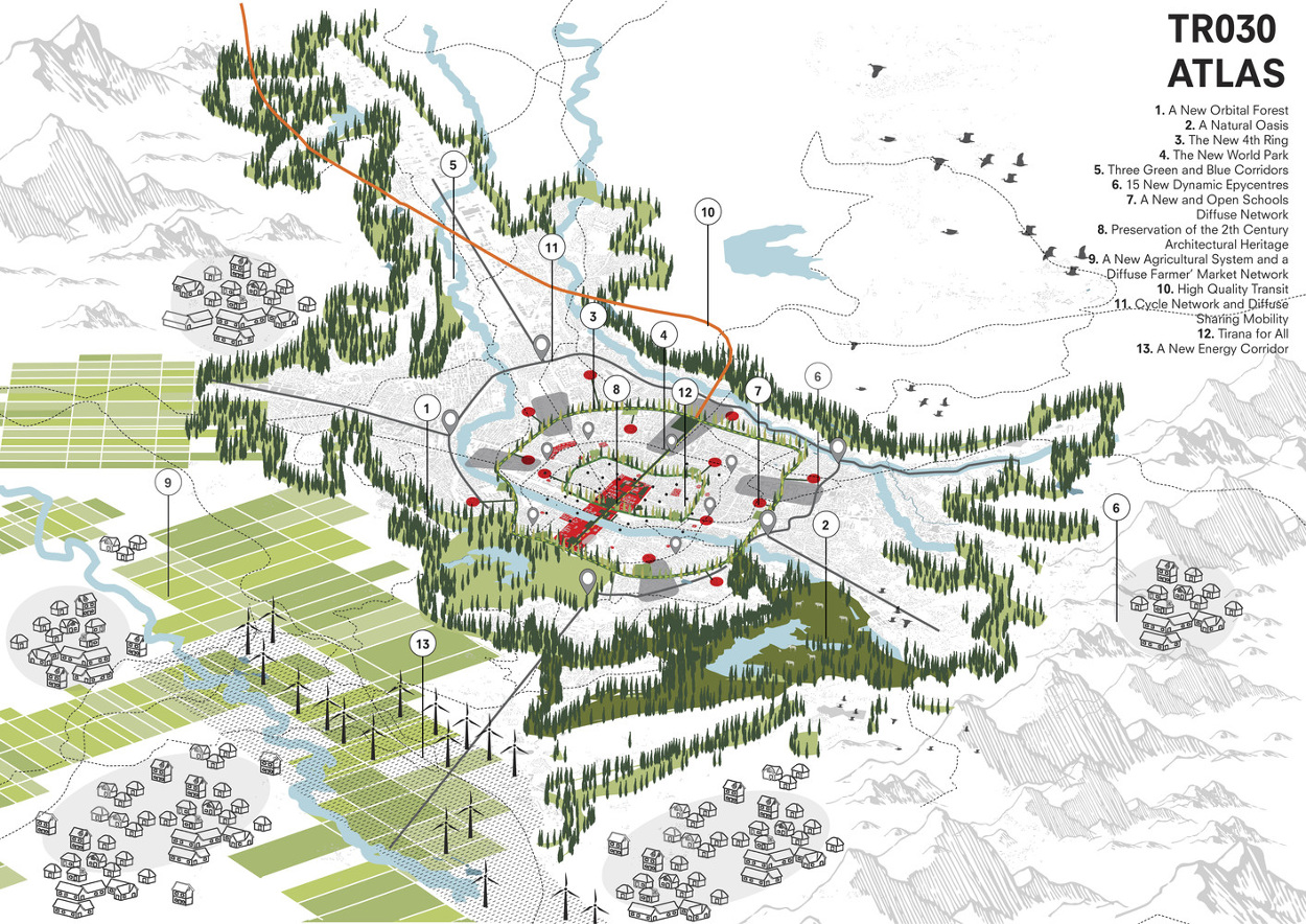 Tirana 2030 Masterplan - IND [Inter.National.Design]