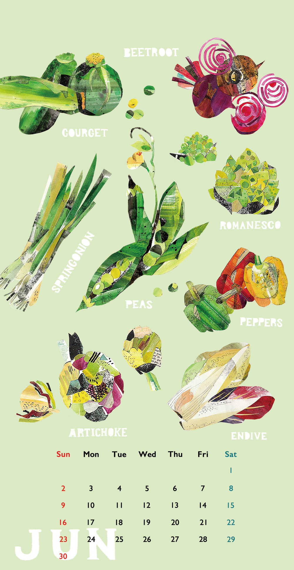 Seasonal Fruit and Vegetables Calendar - YING ILLUSTRATION