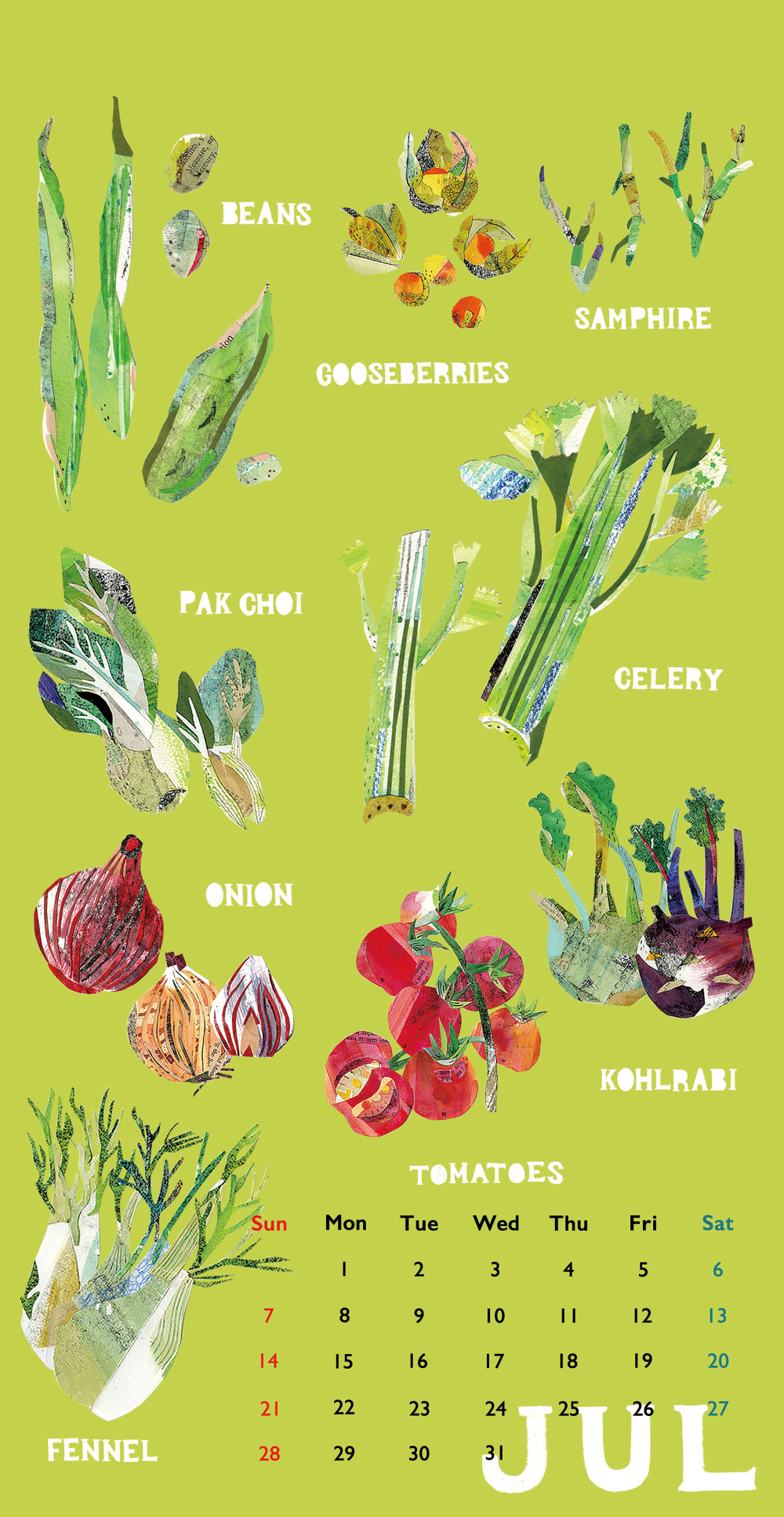 Seasonal Fruit and Vegetables Calendar - YING ILLUSTRATION