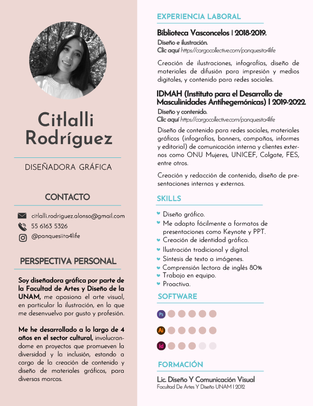Currículum - Citlalli Rodríguez
