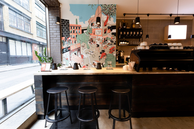 Origin Coffee Mural - Calum Heath