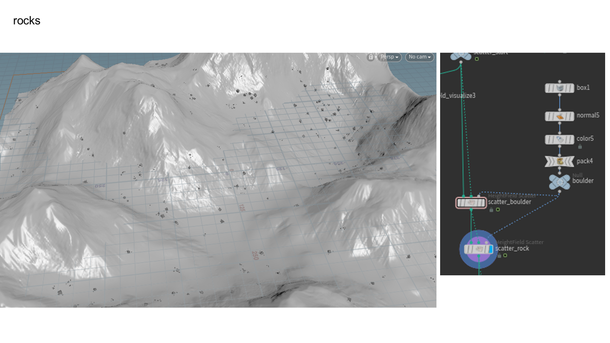 UE4 - Houdini landscape procedural generation - Mountains and Seas