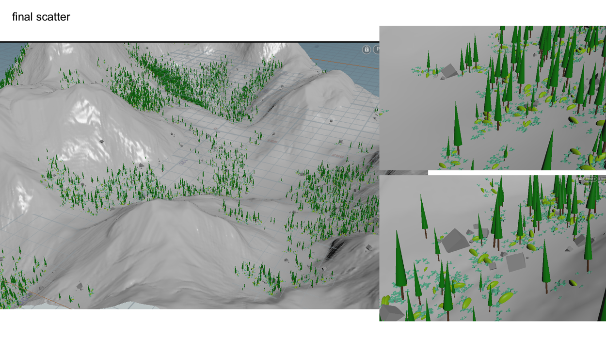 UE4 - Houdini landscape procedural generation - Mountains and Seas
