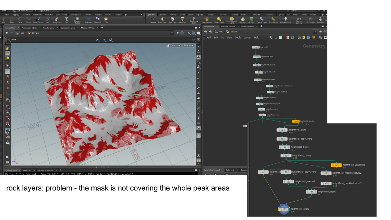 UE4 - Houdini landscape procedural generation - Mountains and Seas
