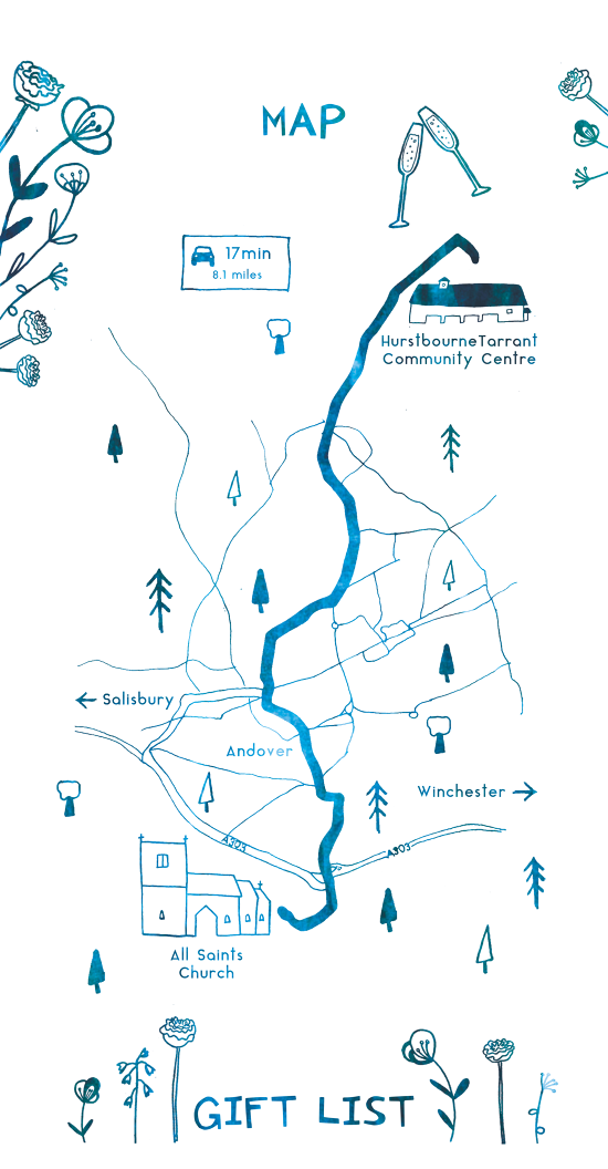 Wedding Map - Gorgi Pritchard