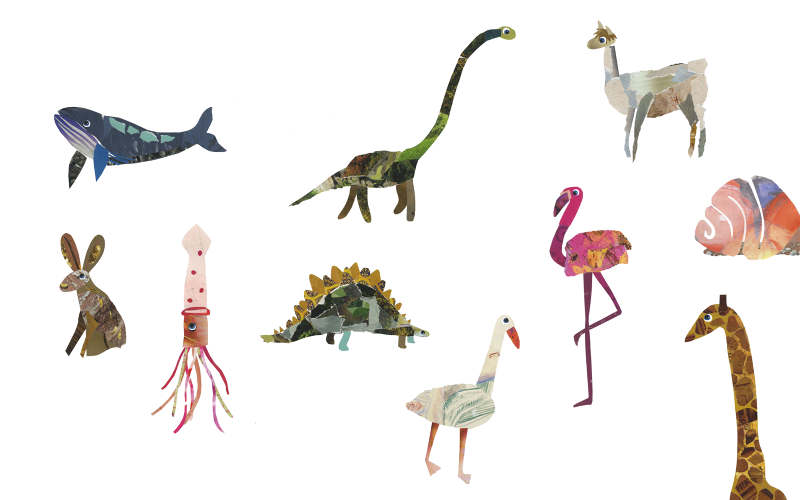 Collage Creatures - Amelia Brooks