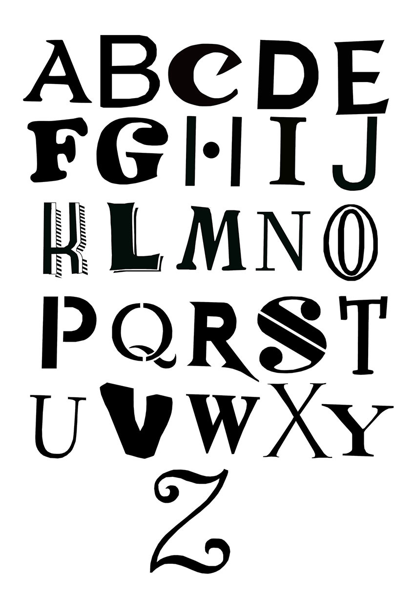 Found alphabet - Magdalena Lapkouska