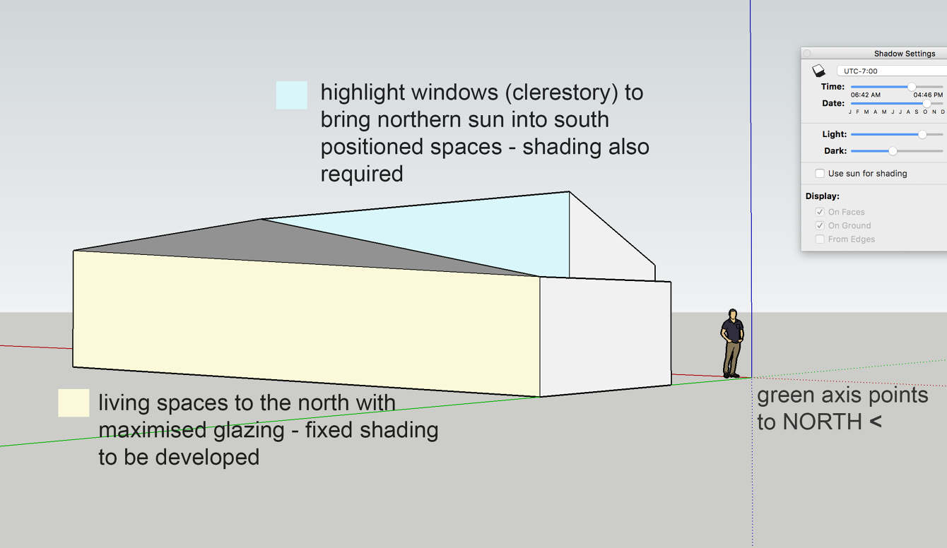 Massing, Sections + Shadow Diagrams - Frankie