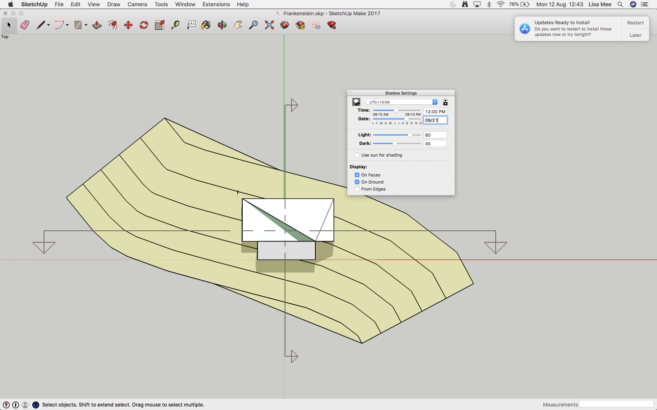 Massing, Sections + Shadow Diagrams - Frankie