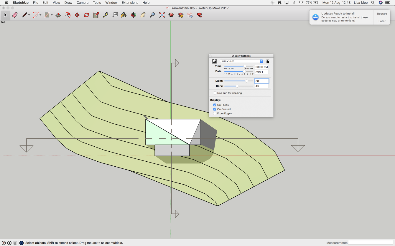 Massing, Sections + Shadow Diagrams - Frankie