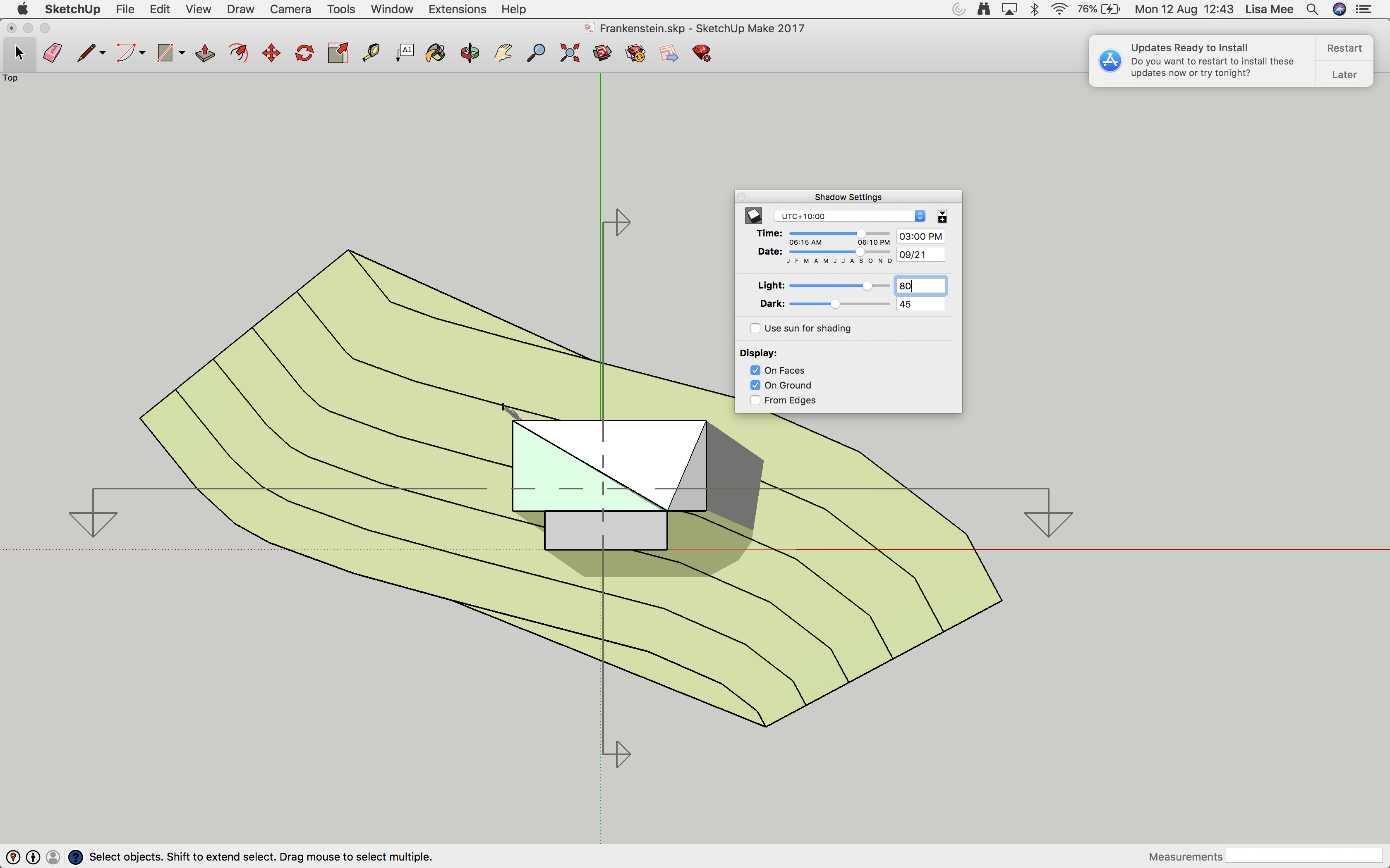 Massing, Sections + Shadow Diagrams - Frankie