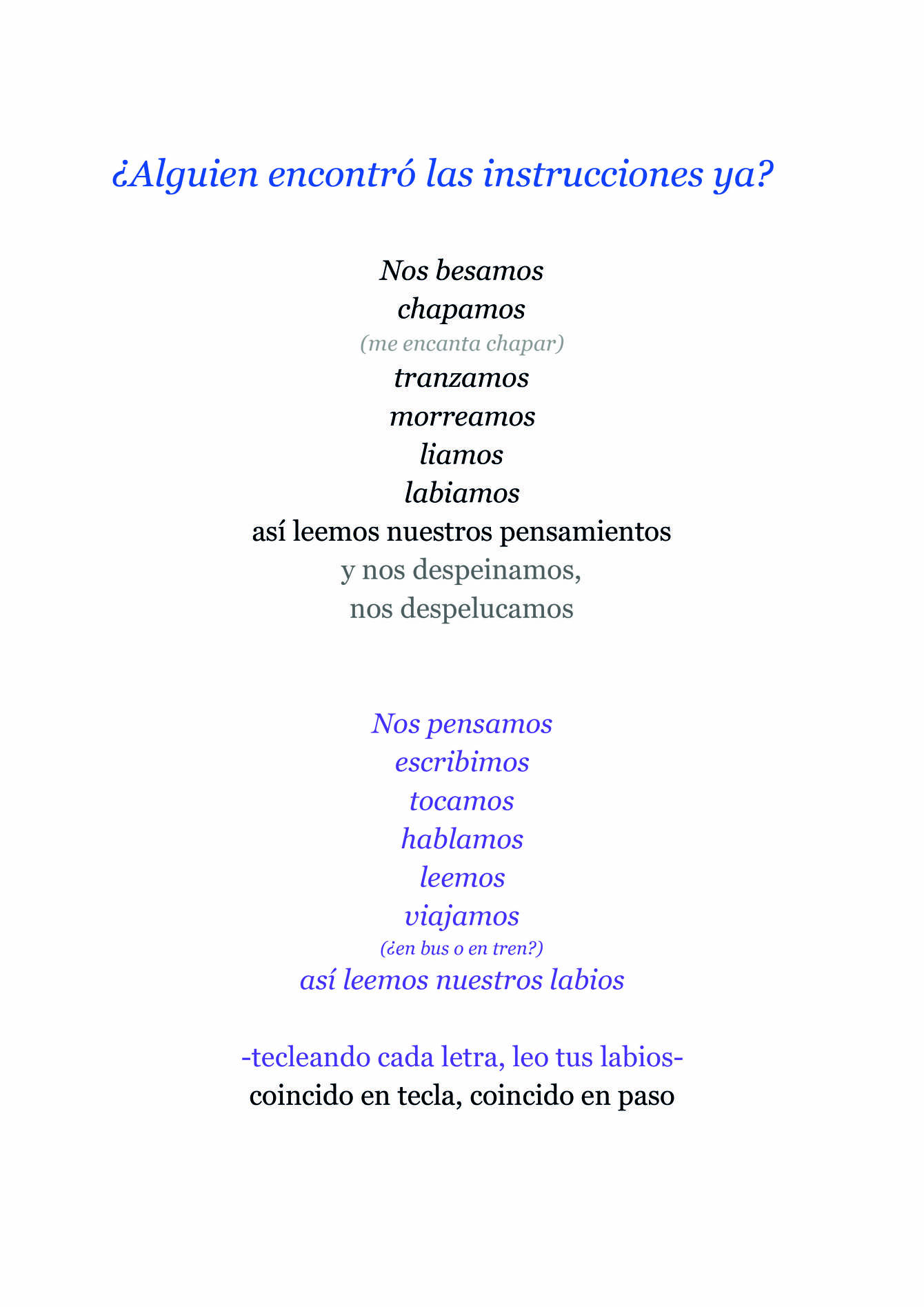 ¿cómo leer los labios y los pensamientos? - ¿cómo coreografiar un texto ...