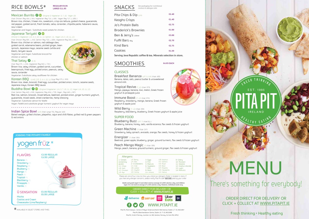 PitaPit Menu - Hala Menassa