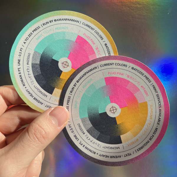 compact color chart - a to zee press