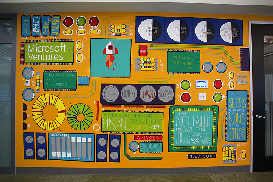 Circuit Board Mural - Nancy Taing