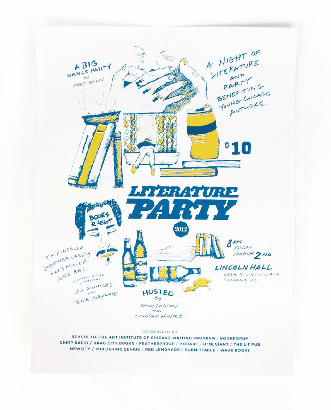 Lit Party Poster - kdennell.com