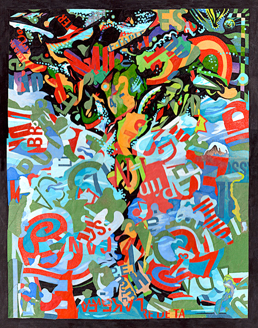 Eric Knight : Pen & Ink and Collage