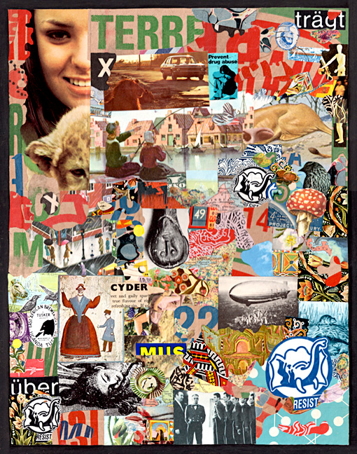 Eric Knight : Pen & Ink and Collage