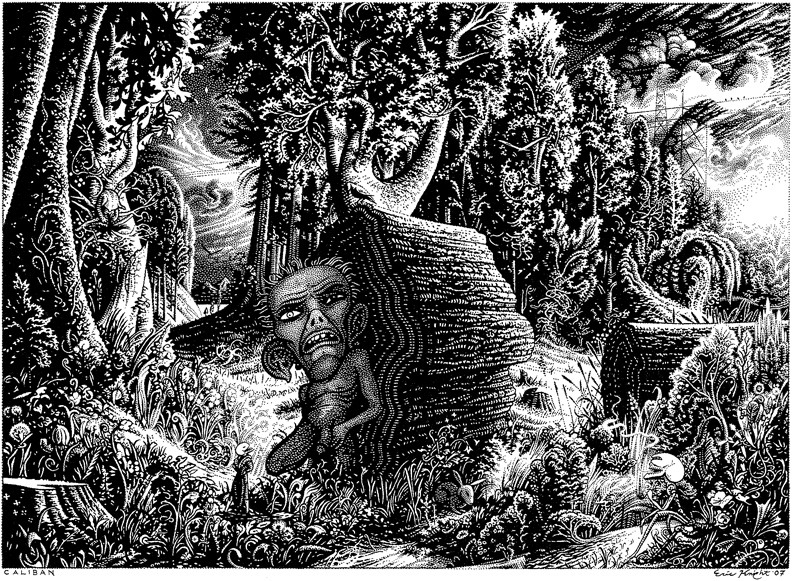 Eric Knight : Pen & Ink and Collage