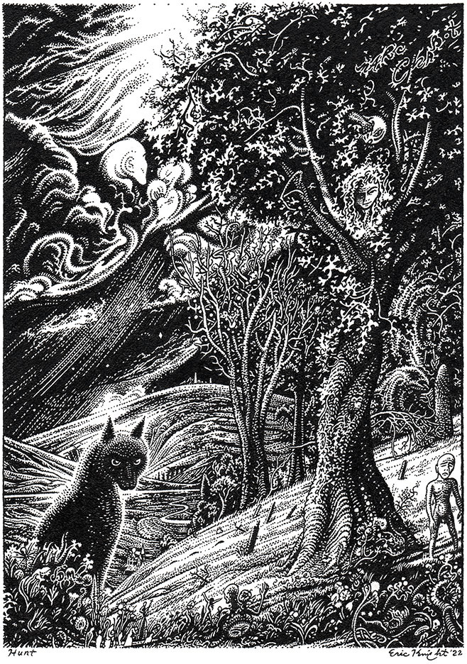 Eric Knight : Pen & Ink and Collage