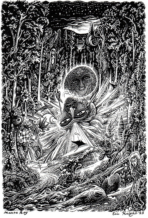 Eric Knight : Pen & Ink and Collage