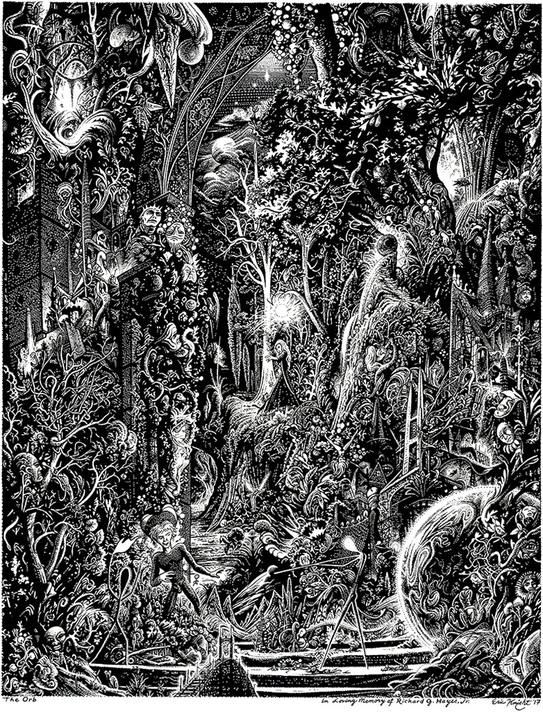 Eric Knight : Pen & Ink and Collage