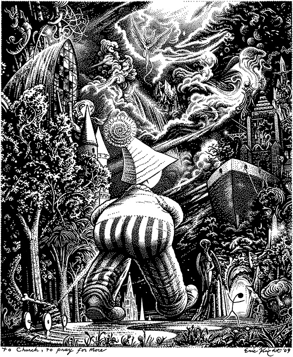 Eric Knight : Pen & Ink and Collage