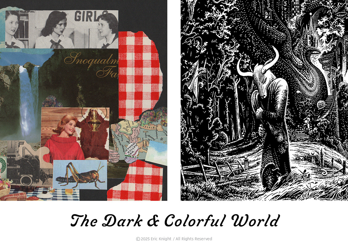 Eric Knight : Pen & Ink and Collage