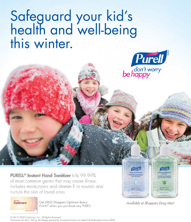 GOJO - Purell International Flyer - The work of Stuart Dudukovich