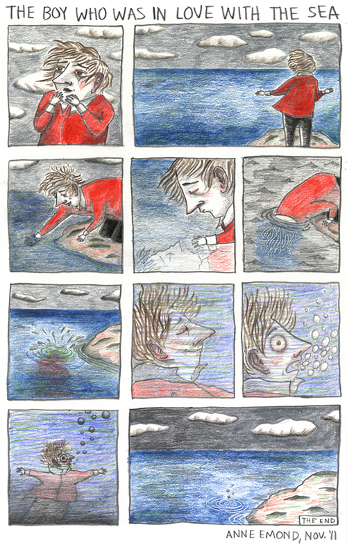 Colored pencil comics - Anne Emond Illustration