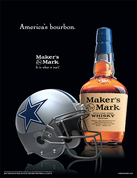 Maker's Mark Dallas Cowboys Ads - Wes Keeton