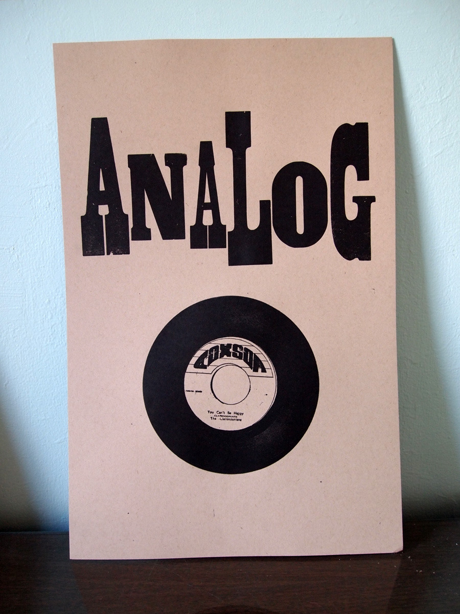 Analog Clarendon Woodtype Poster - Giant Squid Press: Graphic design ...