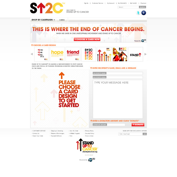 SU2C Donation Page - Portfolio of Stephen Barros