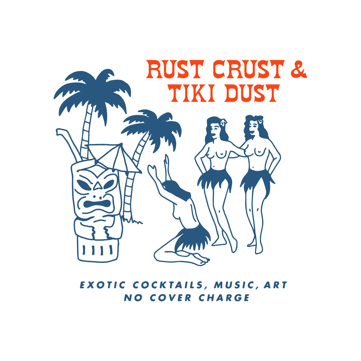 Rust Crust and Tiki Dust - poison graphic design