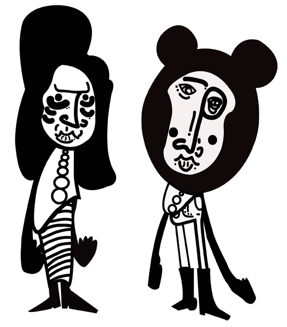 Bear and Poofy Poster - Mr.Tarte