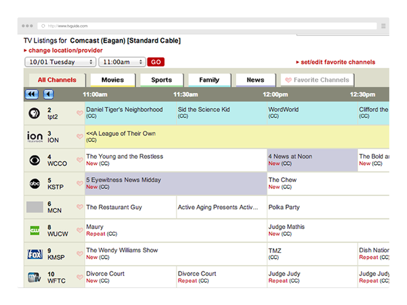 TVGuide.com Redesign - Nathan Nash