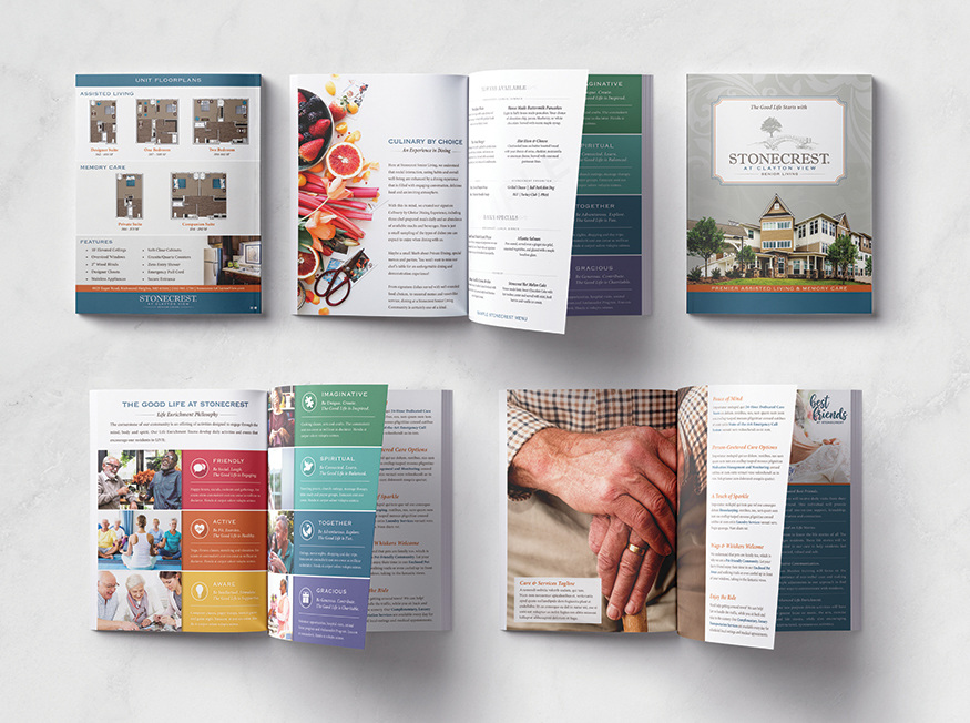 The Stonecrest Senior Living Rebrand - Sarah Rogers - Graphic Design ...